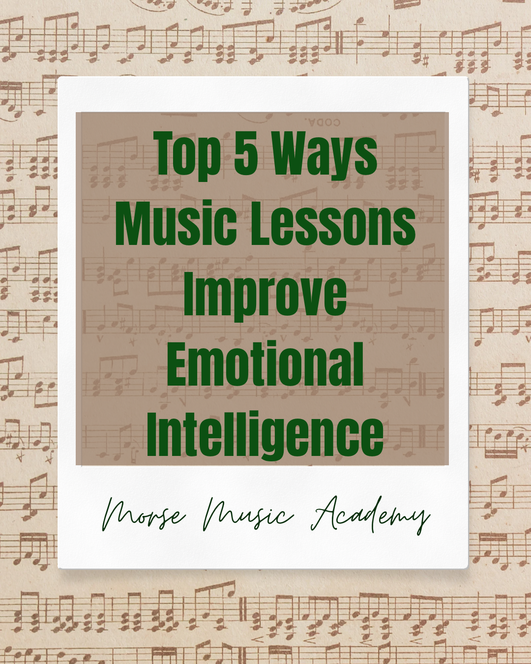 Top 5 Ways Music Lessons Improve Emotional Intelligence – Morse Music ...